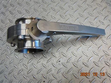 Alfa Laval Stainless Steel Sanitary Butterfly Valve L Lockable