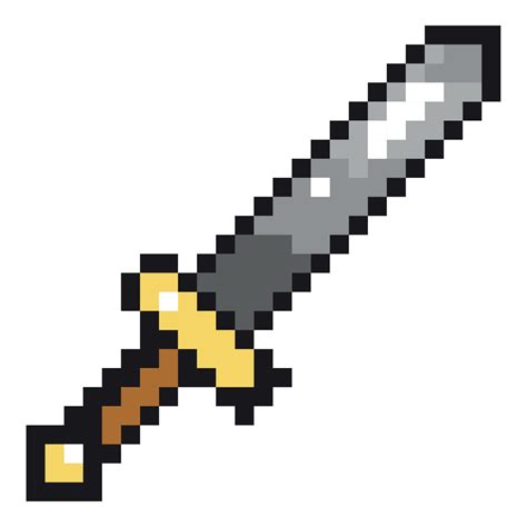 Sword Pixel Art 12014529 Vector Art At Vecteezy
