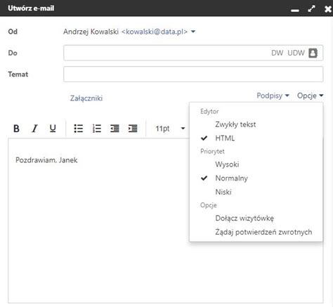 Potwierdzenie przeczytania wiadomości e mail Pomoc home pl
