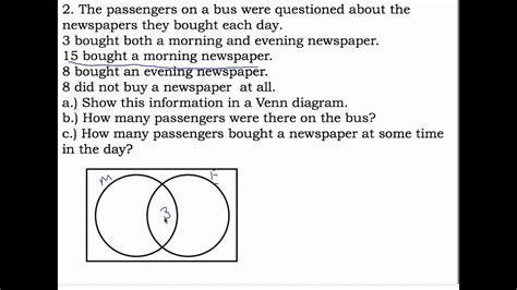 Problem Solving With Venn Diagrams YouTube