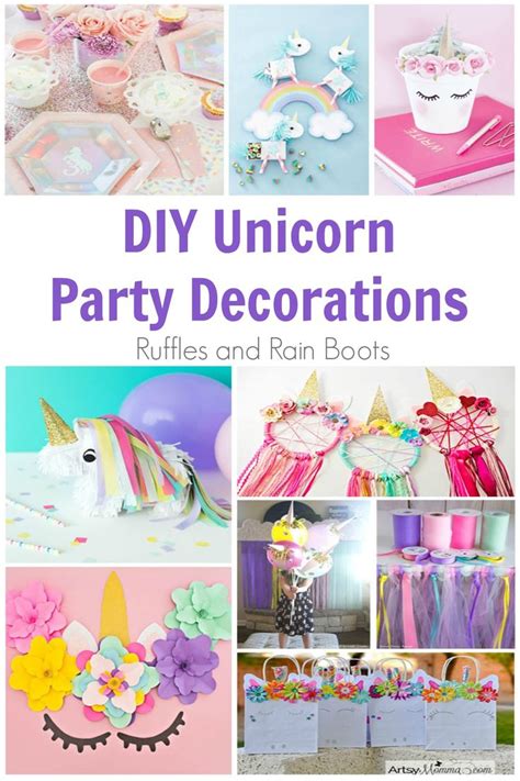 Diy Unicorn Party Decorations You Can Make Yourself Diy Unicorn Party