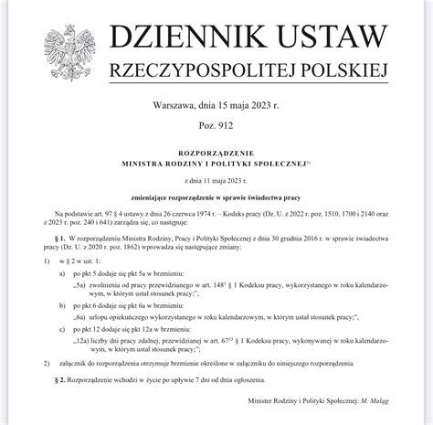 Nowe świadectwo pracy dr Iwona Gęsicka