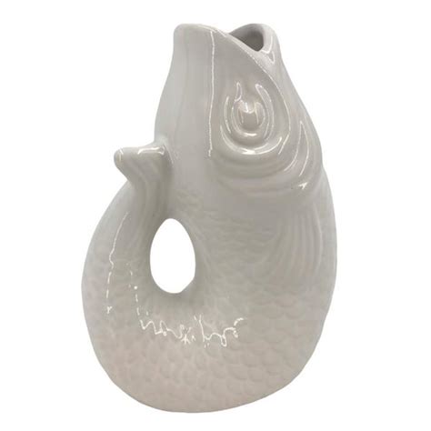 Gift Company Monsieur Carafon Mini Fischvase weiß