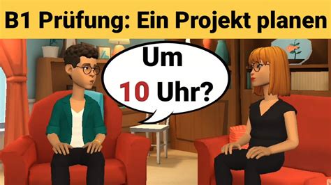 Mündliche Prüfung Deutsch B1 Gemeinsam etwas planen Dialog sprechen