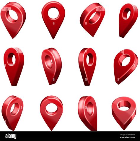 Location Map Pin Pointer Icons Geo Locator System Sign Travel Map
