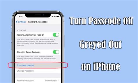 Do You Encounter The Issue That Turn Passcode Off Is Greyed Out On
