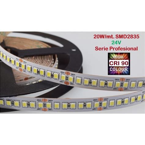 Tira LED 5 mts Flexible 24V 100W 840 Led SMD 2835 IP20 Blanco Frío