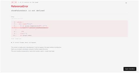 React State Forked Codesandbox