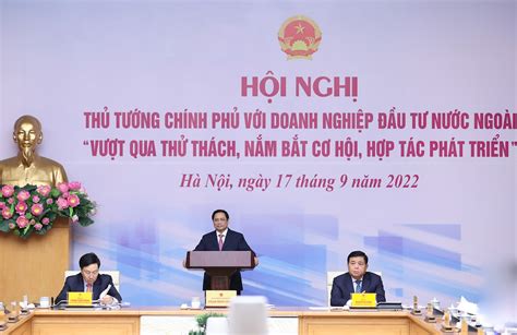 TỔNG THUẬT Hội nghị Thủ tướng Chính phủ với doanh nghiệp đầu tư nước ngoài