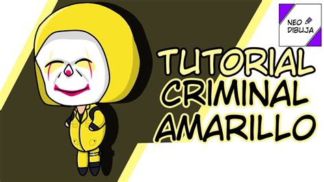 COMO DIBUJAR AL CRIMINAL AMARILLO DE FREE FIRE DIBUJOS KAWAII YouTube