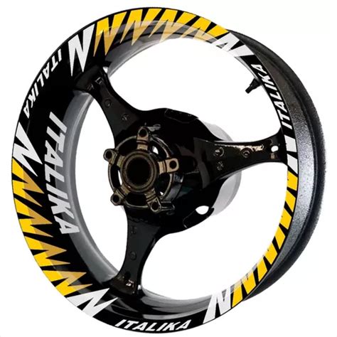 Calcomanias Stickers Para Rines Italika Completo Rin Moto