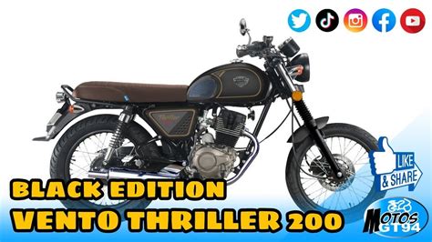 VENTO THRILLER 200 BLACK EDITION MOTOSGT94 GUATEMALA YouTube
