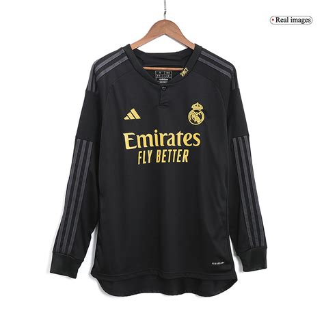 Real Madrid Third Away Long Sleeve Soccer Jersey 2023 24 Gogoalshop