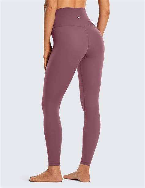 Crz Yoga Womens Brushed Naked Feeling Workout Leggings High