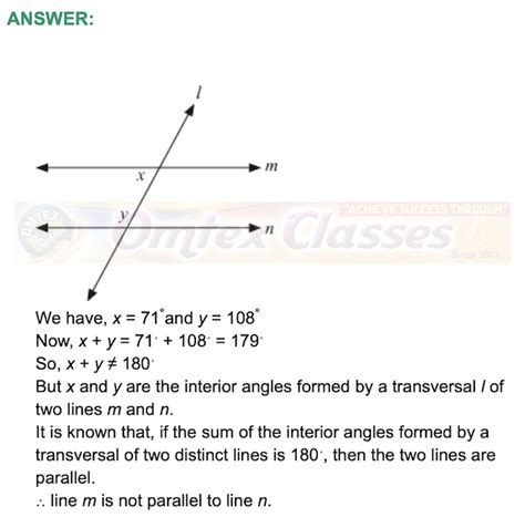 education practice set 2 2 chapter 2 parallel lines mathematics part ii solutions for class