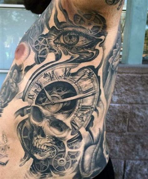 Top 80 Mind Blowing Clock Tattoos 2021 Inspiration Guide Clock