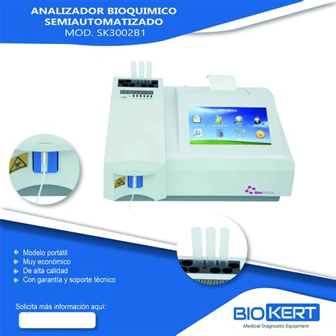 ANALIZADOR BIOQUIMICO SEMIAUTOMATIZADO MOD SK3002B1 BIO KERT