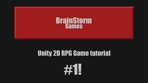 unity 2d top down rpg episode 1 youtube