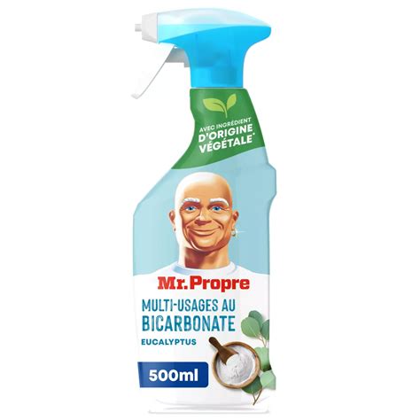 MR PROPRE Spray Nettoyant Multi Usages Au Bicarbonate Eucalyptus 500ml