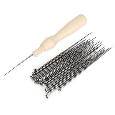 Outil de feutrage Trousse à outils pour feutrage de laine Manche en