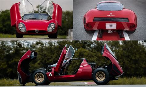 Alfa Romeo 33 Stradale Supercar Unveiled Gets ICE And EV Powertrains
