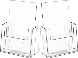 MaxGear Acrylic Brochure Holder 6 X 9 Inches Clear Literature Holder