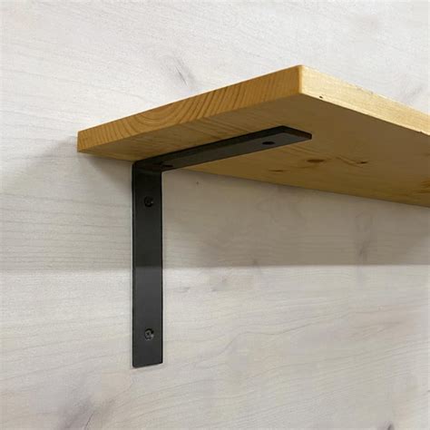 Crates Pallet 10 Black Steel Shelf Bracket For Wood Shelving 69102 The