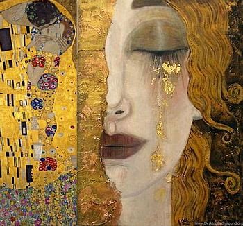 The Kiss Gustav Klimt Wallpaper