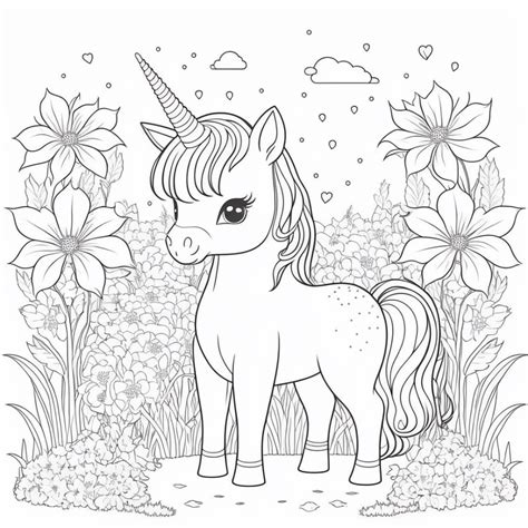 Baby Unicorno Da Colorare Disegni Da Colorare Per Bambini