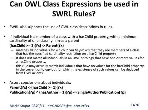 ppt swrl semantic web rule language powerpoint presentation free download id 2386200