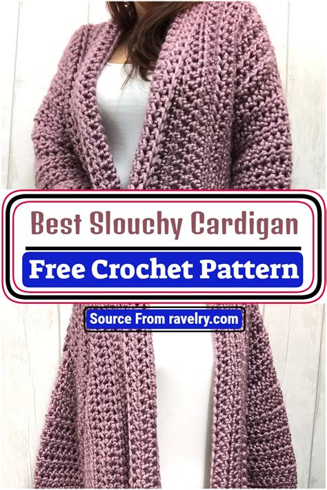 6 Best Free Crochet Slouchy Cardigan Patterns