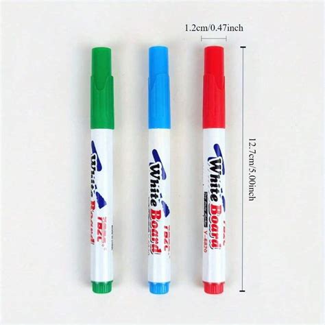 12 Stücke mittlere Spitze Trocken Abwisch Marker Geruchsarm farblich