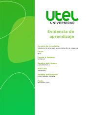 Metodos Y Tecnicas Para La Administracion De Proyectos Ea S P Docx
