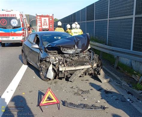 Poranny wypadek na autostradzie A4 koło Bochni Bochnianin pl