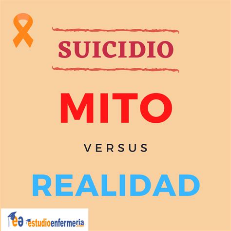 Mitos Y Realidades Sobre El Suicidio Estudioenfermeria