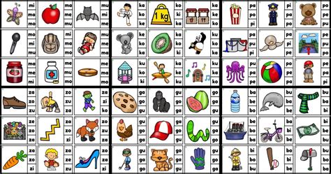 TARJETAS SILÁBICAS PARA PLASTIFICAR Imagenes Educativas