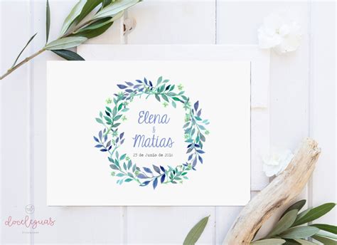 INVITACIÓN ACUARELA FOTO Doce Leguas Estudio Creativo