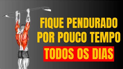 O que será que acontece seu corpo quando se pendura na barra fixa