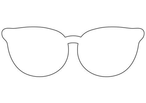 Shape Of Eyeglasses Free Printable Papercraft Templates