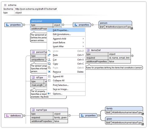 Visual Json Schema Diagram Editor Design Mode