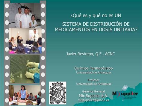 PPT Qu Mico Farmac Utico Universidad De Antioquia Profesor