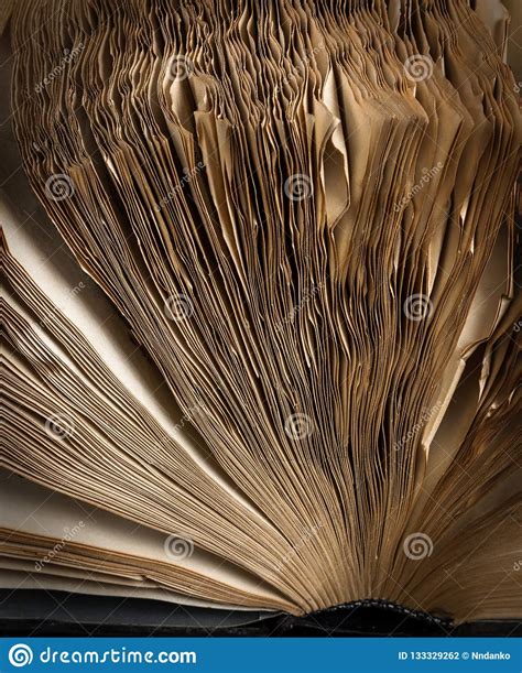 Yellow Pages De Um Livro Aberto Velho Foto De Stock Imagem De