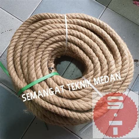Jual 20mm TALI KAPAL MANILA TARIK TAMBANG DADUNG TAMPAR TEBAL 20 Mm