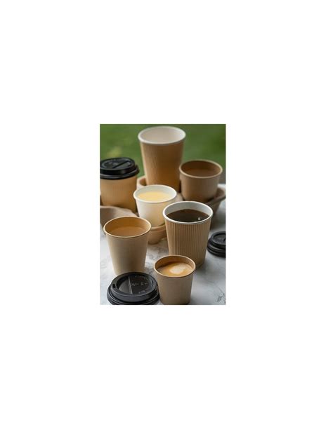 Vaso de cartón corrugado 4 oz 120 ml ø62x60 mm