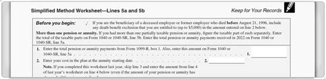 2020 Simplified Method Worksheets
