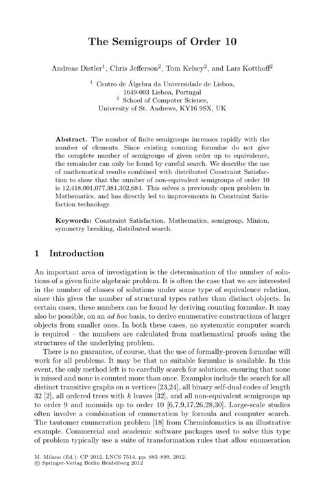 pdf the semigroups of order 10