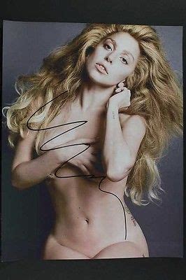 Lady Gaga Naked Nude Signed Authentic Autograph X Photo Rare With