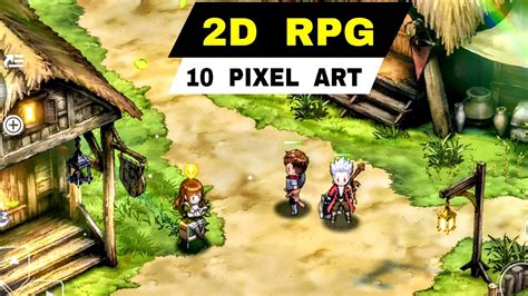 Top 10 Best 2D RPG Games Mobile Best PIXEL ART Open World 2D Games
