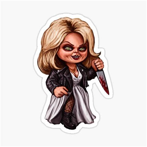 Pegatina For Sale Con La Obra La Novia De Sam C La Mujer De Chucky