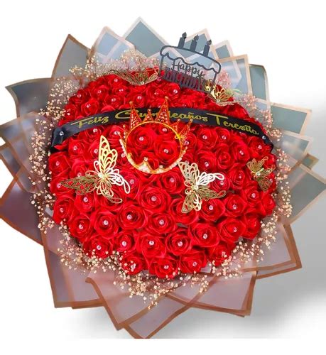 Rosas Eternas Ramo De 100 Rosas Buchon Meses Sin Intereses